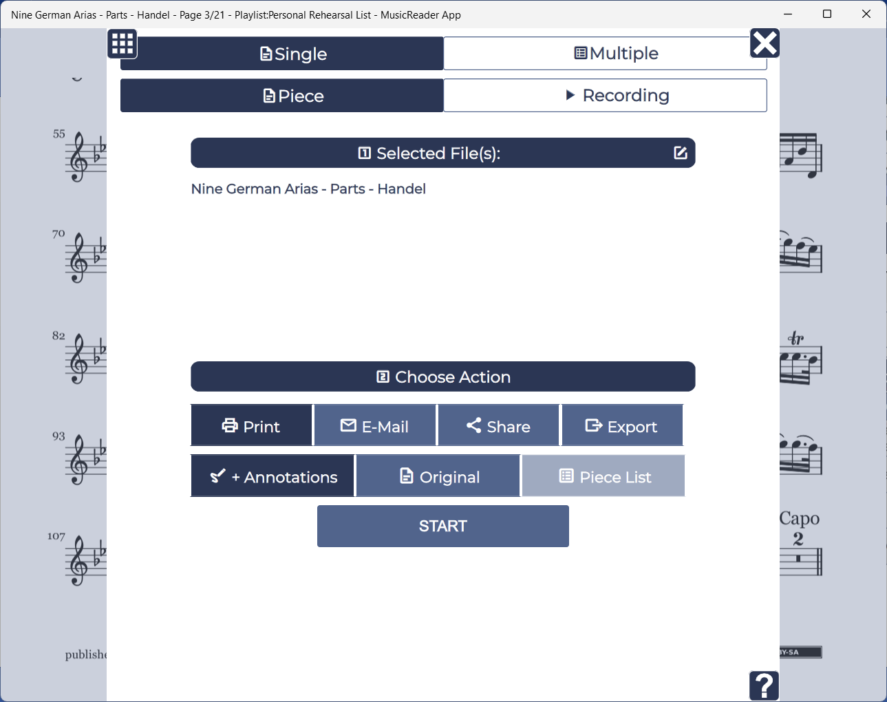MusicReader Help